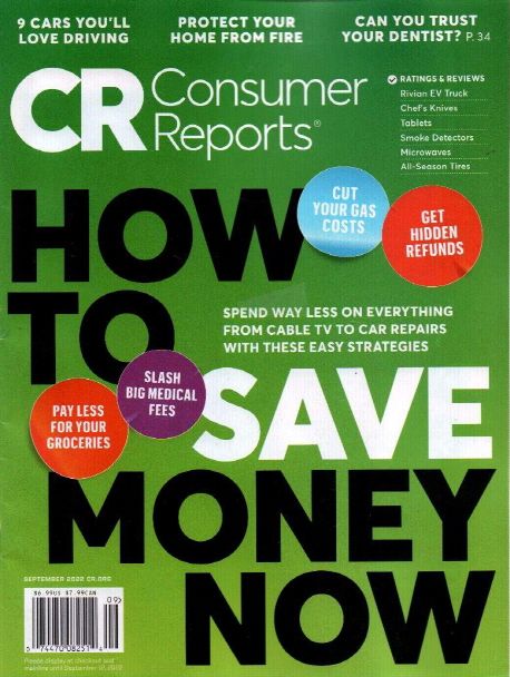 CONSUMER REPORTS(2022년 9월)USA | 유피에이 편집부 - 교보문고