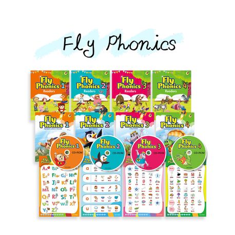 [픽토리]Fly phonics 플라이파닉스 1-4(리더스/벽그림/워크북/단어카드/CD) | - 교보문고