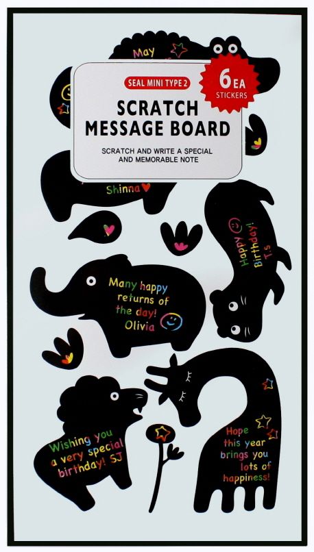 Scratch Message Board(스크래치 메시지 보드): Seal Mini Type 2 | 페이지온 편집부 - 교보문고