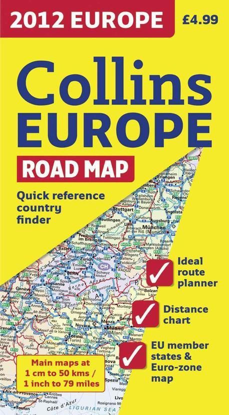 2012 Collins Europe Road Map | HarperCollins UK - 교보문고