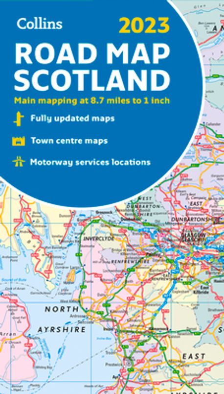 2023 Collins Road Map of Scotland | Collins Maps - 교보문고