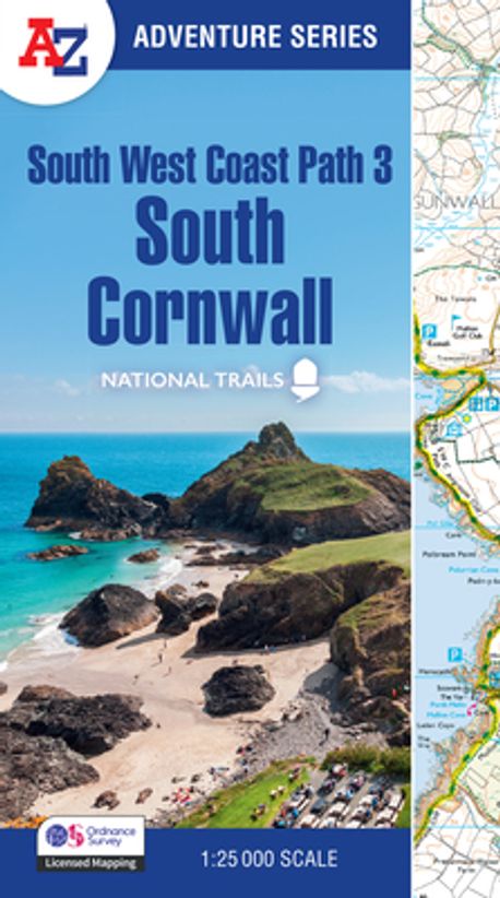 South West Coast Path 3 - South Cornwall | A-Z Maps - 교보문고