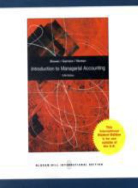 Introduction to Managerial Accounting | Peter C. Brewer - 교보문고