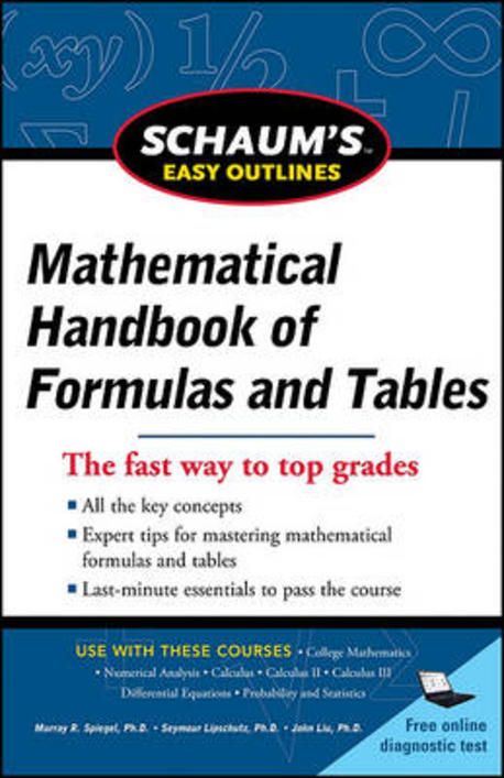 Schaum's Easy Outline of Mathematical Handbook of Formulas and Tables ...
