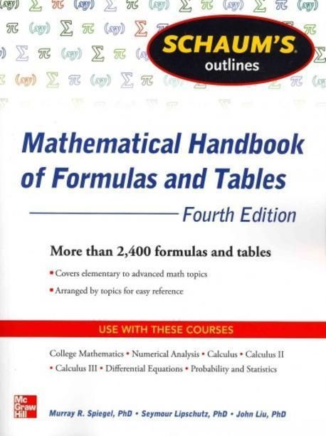 Schaum's Outline of Mathematical Handbook of Formulas and Tables ...