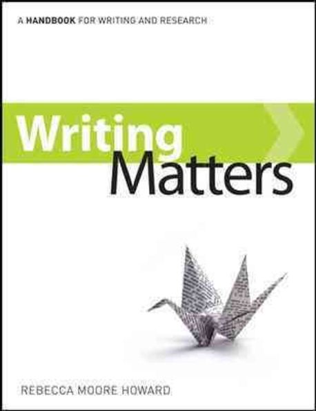 Writing Matters | Howard, Rebecca Moore - 교보문고