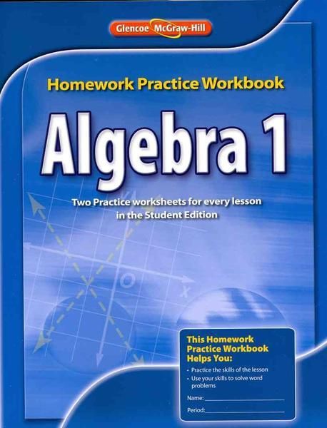 Algebra 1, Homework Practice Workbook | McGraw Hill - 교보문고