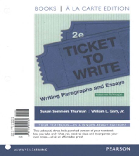 Ticket to Write | Thurman, Susan Sommers - 교보문고