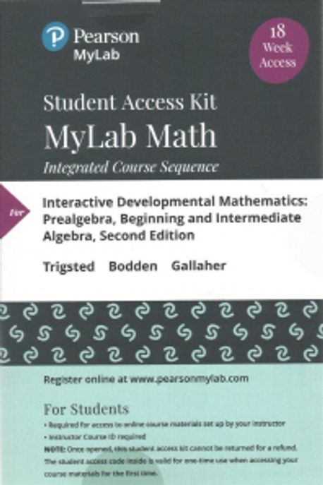 Mylab Math -- Student Access Kit -- For Interactive Developmental ...