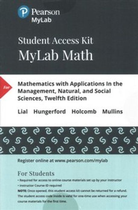 Mylab Math with Pearson Etext -- 24-Month Standalone Access Card -- For ...