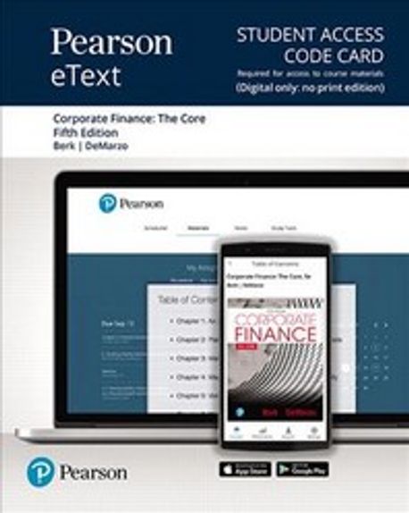 Pearson Etext for Corporate Finance | - 교보문고
