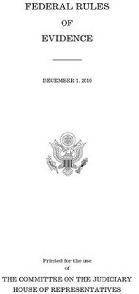 Federal Rules of Evidence | Government Publishing Office - 교보문고