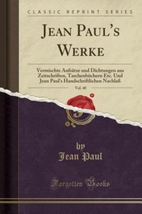 Jean Paul's Werke, Vol. 48 | Paul, Jean - 교보문고