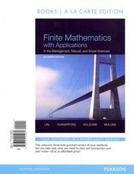 Finite Mathematics with Applications in the Management, Natural, and Social Sciences, Books a la ...