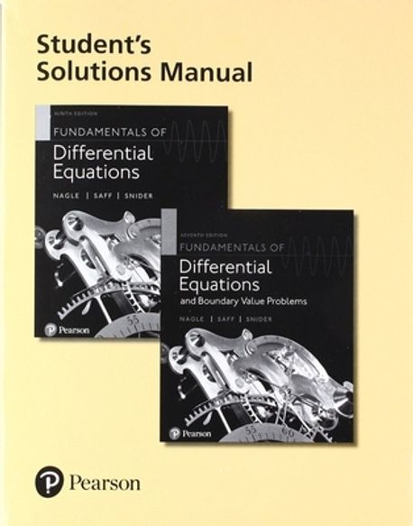 Student Solutions Manual for Fundamentals of Differential Equations and Fundamentals of ...