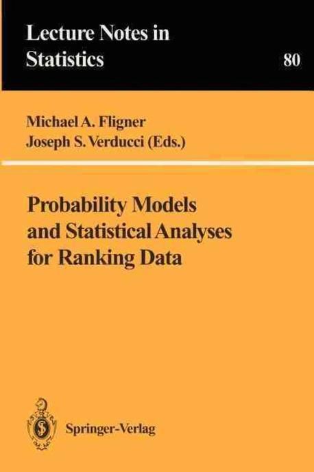Probability Models and Statistical Analyses for Ranking Data | Berger, J. O. - 교보문고