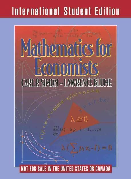 Mathematics for Economists | Carl P. Simon - 교보문고