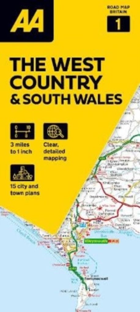 AA Road Map The West Country & South Wales | - 교보문고