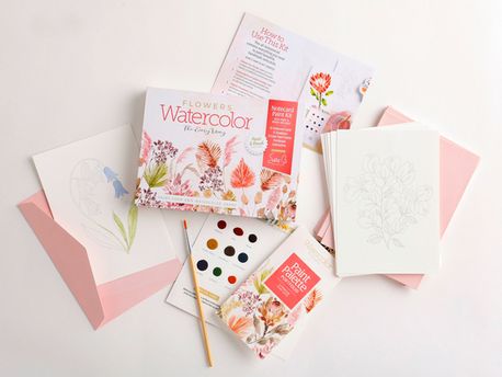 Watercolor the Easy Way Paint-Your-Own Watercolor Cards Flowers ...