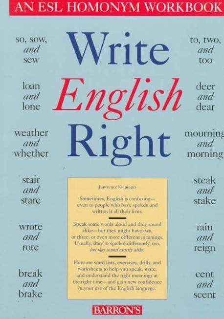 Write English Right | - 교보문고