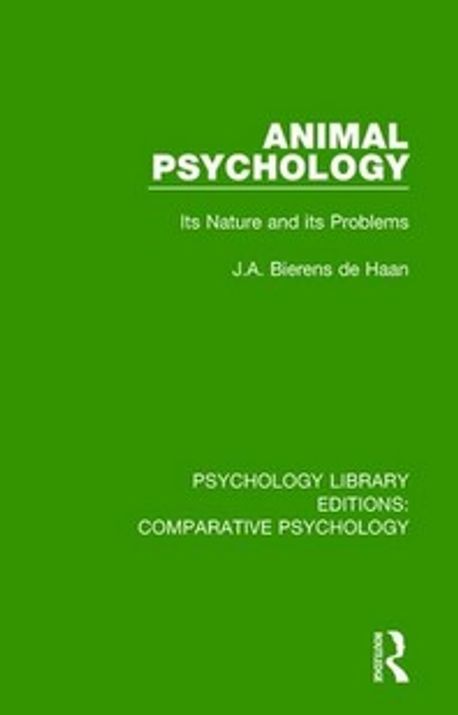 Animal Psychology | Bierens De Haan, J. a. - 교보문고