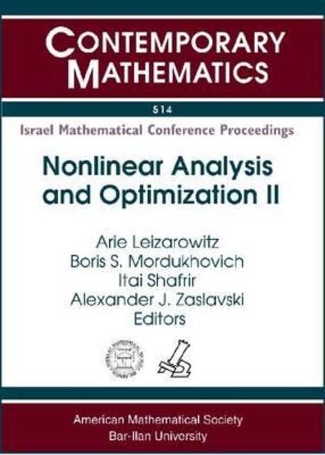 Nonlinear Analysis and Optimization II: Optimization | Arie Leizarowitz ...