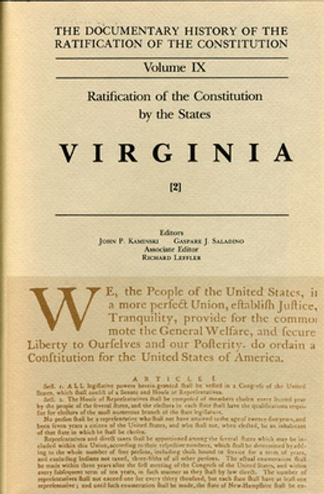 The Documentary History of the Ratification of the Constitution, Volume ...