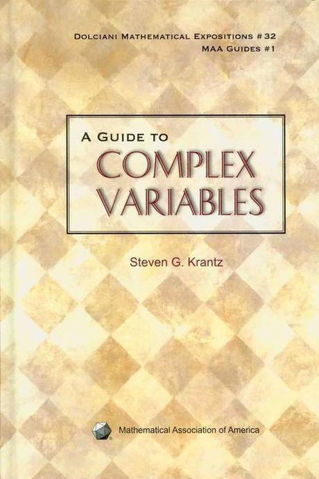A Guide to Complex Variables | Krantz, Steven G. - 교보문고