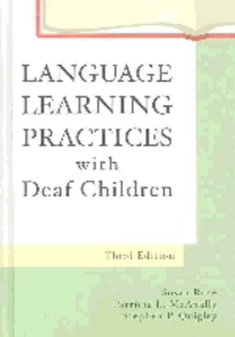 Language Learning Practices with Deaf Children | McAnally, Patricia L ...
