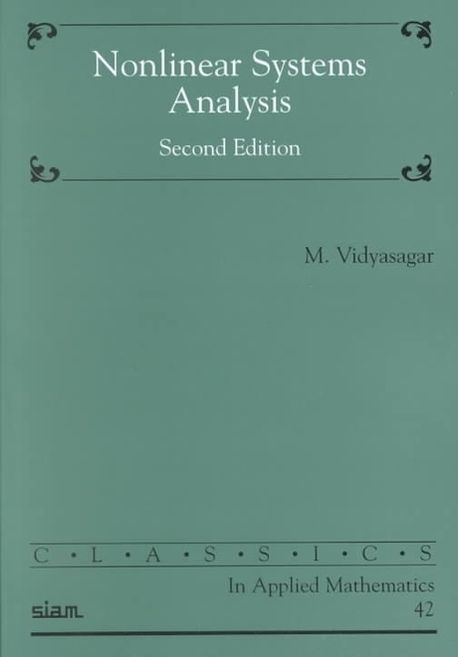Nonlinear Systems Analysis | Vidyasagar, M. - 교보문고