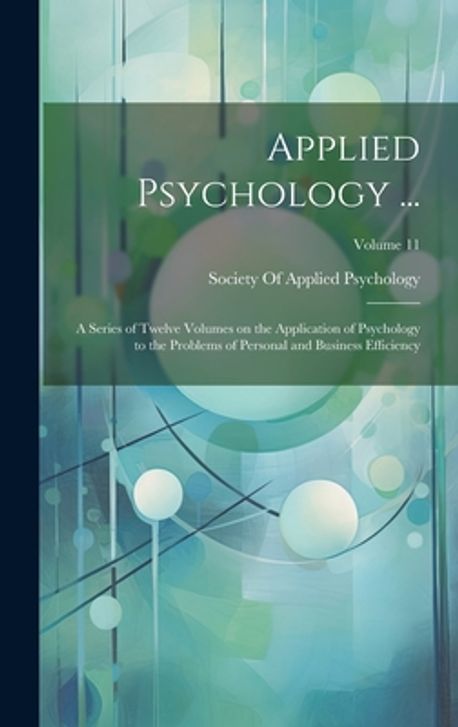 Applied Psychology ... | Society of Applied Psychology - 교보문고