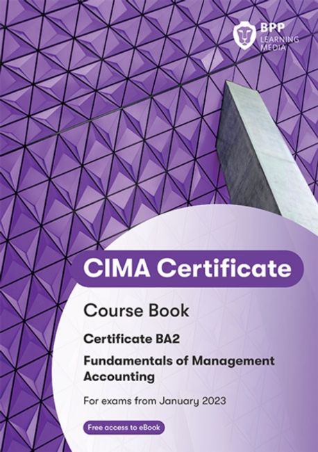 CIMA BA2 Fundamentals of Management Accounting | BPP Learning Media - 교보문고