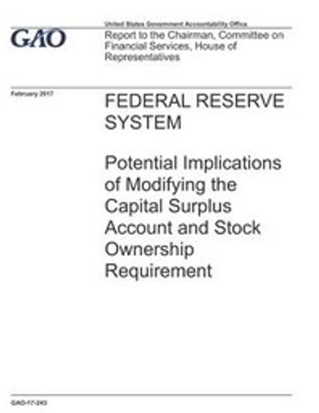 Federal Reserve System | Gao, U. S. Government Accountability Off - 교보문고