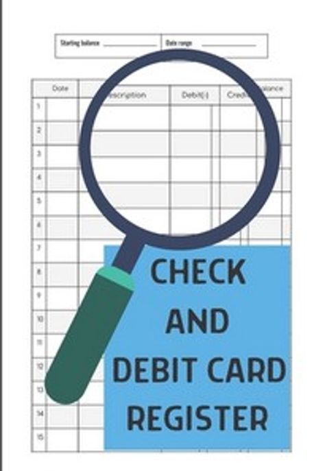 Check And Debit Card Register | Publish, Keep Score - 교보문고
