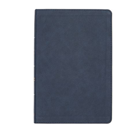 CSB Large Print Thinline Bible, Navy Leathertouch | Csb Bibles by ...