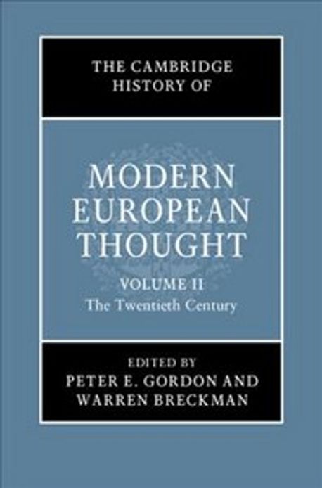 The Cambridge History of Modern European Thought | Gordon, Peter E. - 교보문고