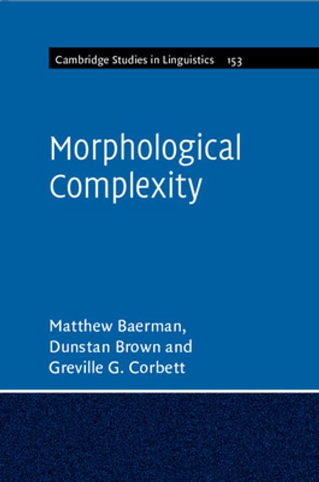 Morphological Complexity | Matthew (University of Surrey) Baerman - 교보문고