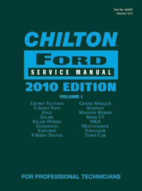 Chilton Ford Service Manual, 2-Volume Set | Chilton Automotive Books - 교보문고