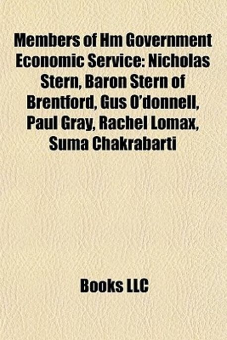 Members of Hm Government Economic Service: Nicholas Stern, Baron Stern ...
