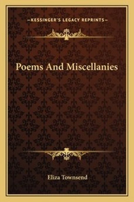 Poems and Miscellanies | Townsend, Eliza - 교보문고