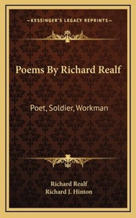 Poems By Richard Realf | Realf, Richard - 교보문고