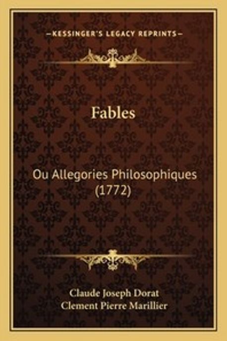 Fables | Dorat, Claude Joseph - 교보문고