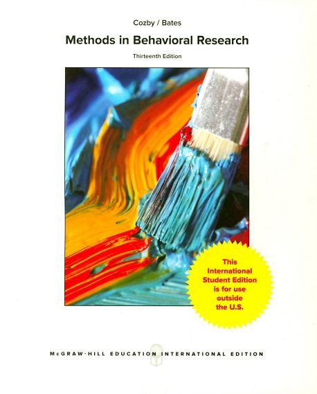Methods in Behavioral Research | Cozby - 교보문고