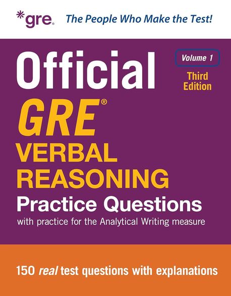 Official GRE Verbal Reasoning Practice Questions, Third Edition, Volume ...