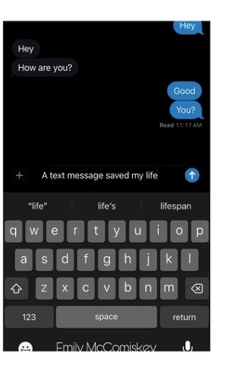 A Text Message Saved my life | McComiskey, Emily - 교보문고