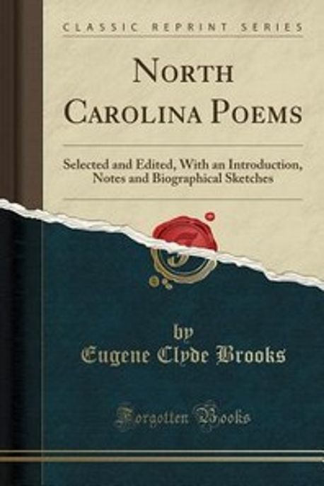 North Carolina Poems | Brooks, Eugene Clyde - 교보문고