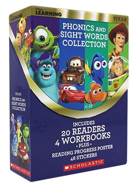 스콜라스틱 Disney Learning : Phonics and Sight Words Collection 20 Books(워크북 ...