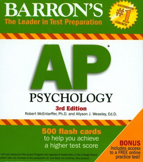 Barron's AP Psychology Flash Cards | Robert McEntarffer - 교보문고