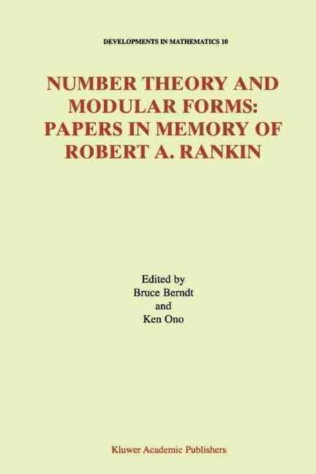 Number Theory and Modular Forms | Berndt, Bruce C. - 교보문고