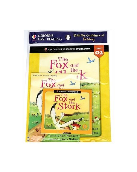 Usborne First Reading Workbook Set 1-2 : The Fox and the Stork (with CD ...